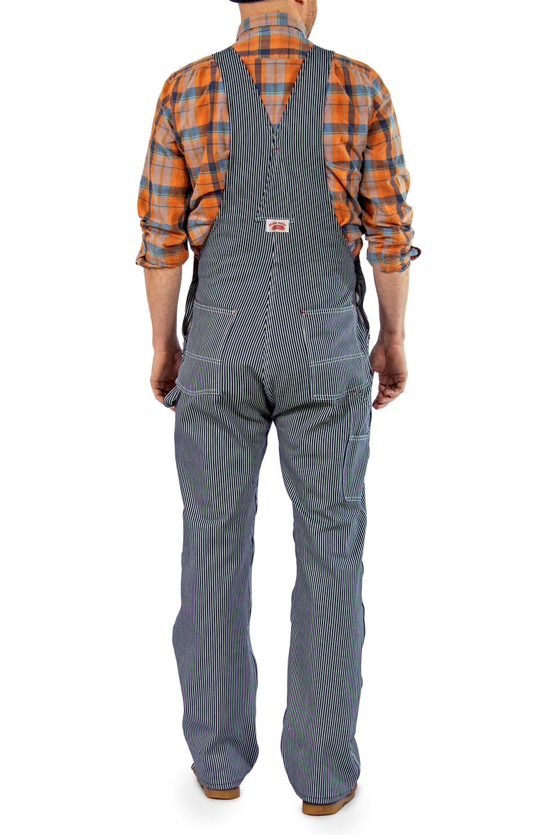 #45 Hickory Stripe Bib Overalls – Round House Outlet